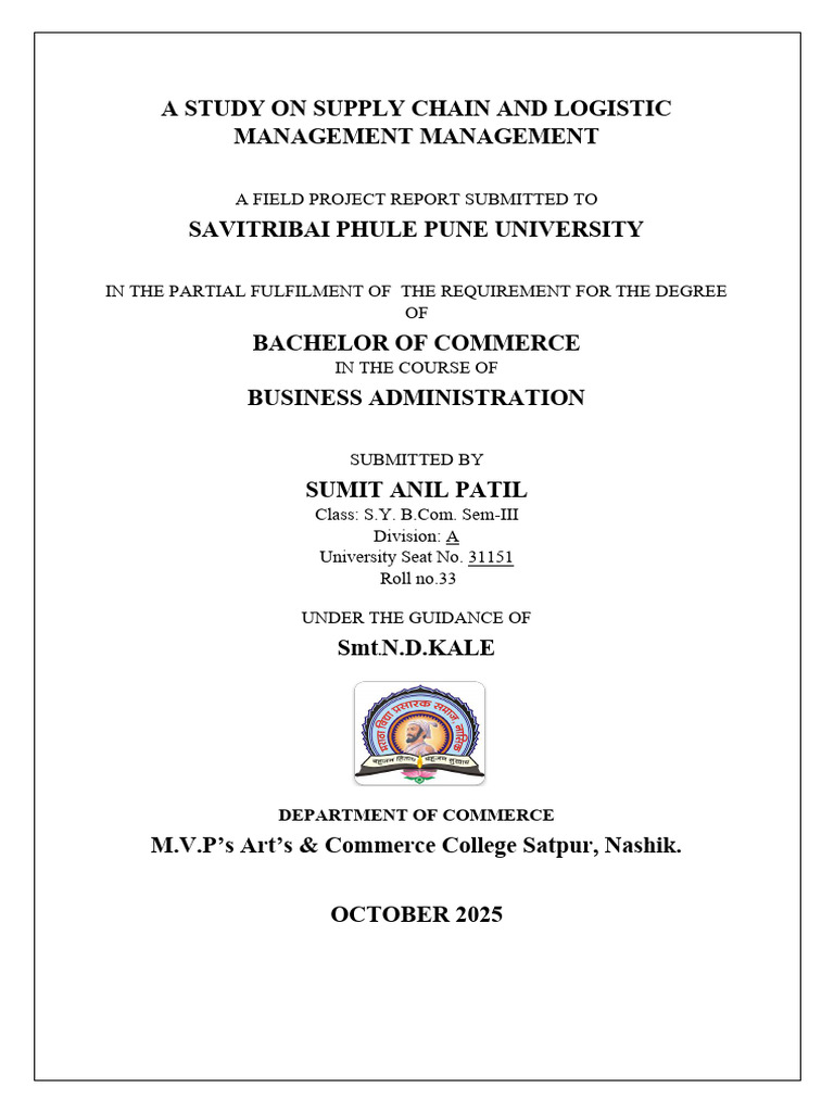 SUMIT FIELD PROJECT Certificates | PDF | Thesis | Vocational Education
