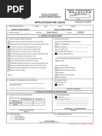 Leave Application Form for Employees | PDF