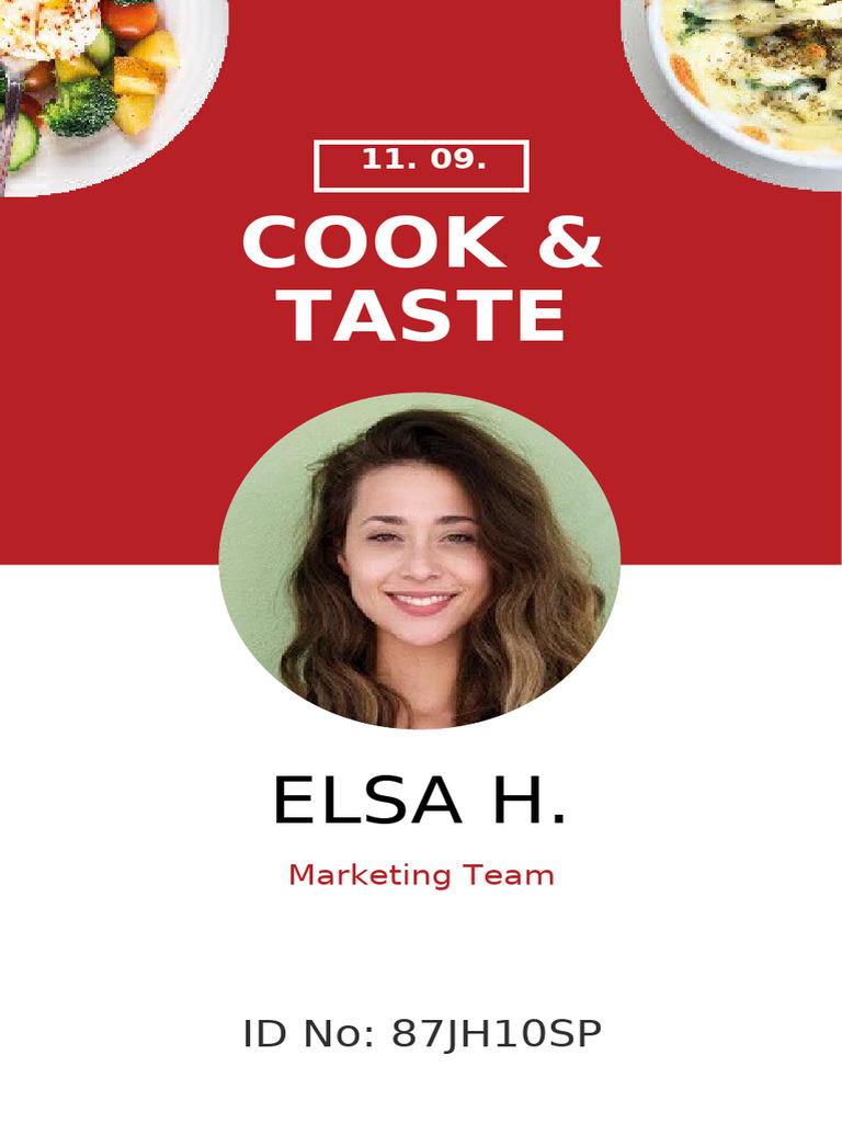 Printable Event ID Card Template | PDF