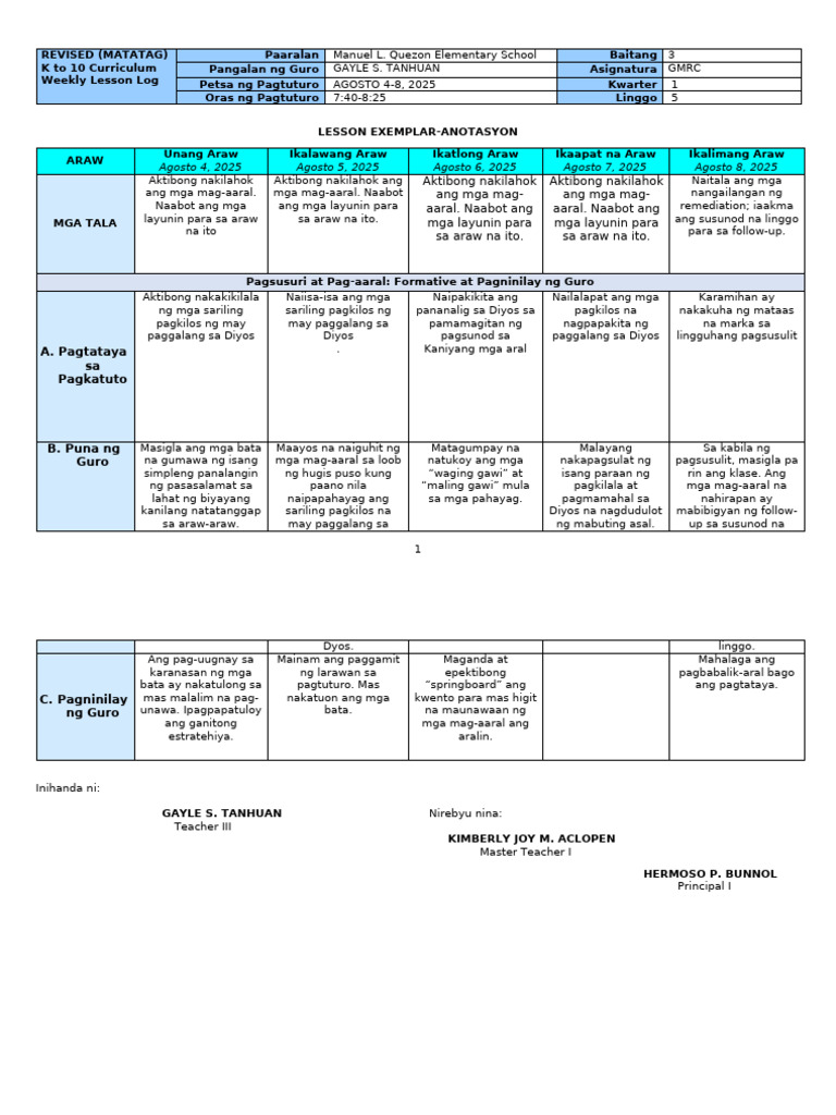 Annotation Template Week 5 | PDF