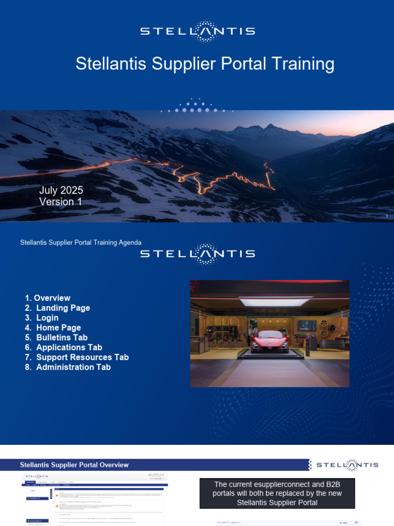Stellantis Supplier Portal Training Guide | PDF | Icon (Computing) | Faq