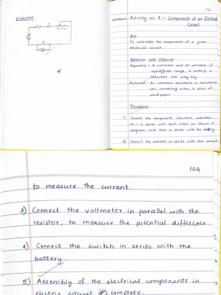 Activity 3 - Components of An Electrical Circuit | PDF