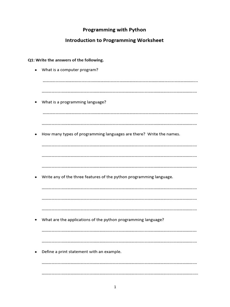 Introduction To Programming 2 | PDF