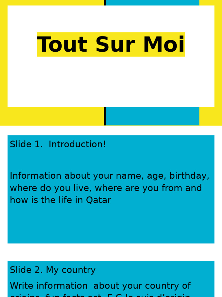 Project. Tout Sur Moi MS-FB | PDF