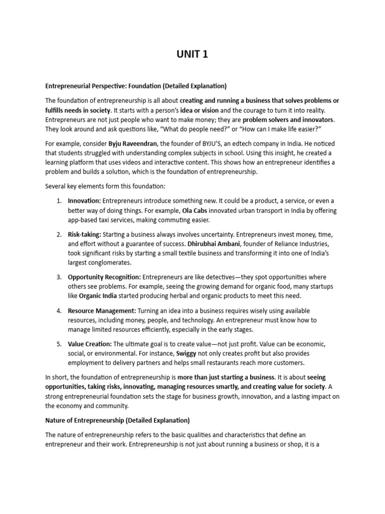 Principles of Entrepreneurship Mindset | PDF | Entrepreneurship ...