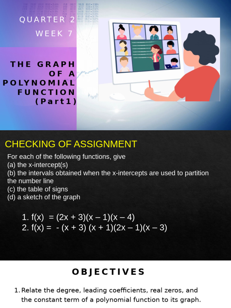 Q2 W7 Graph of A Polynomial Function Day 2 | PDF | Zero Of A Function ...