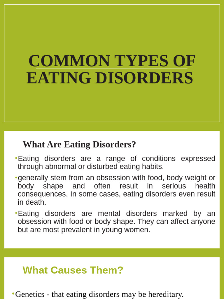 Understanding Common Eating Disorders | PDF | Eating Disorder ...