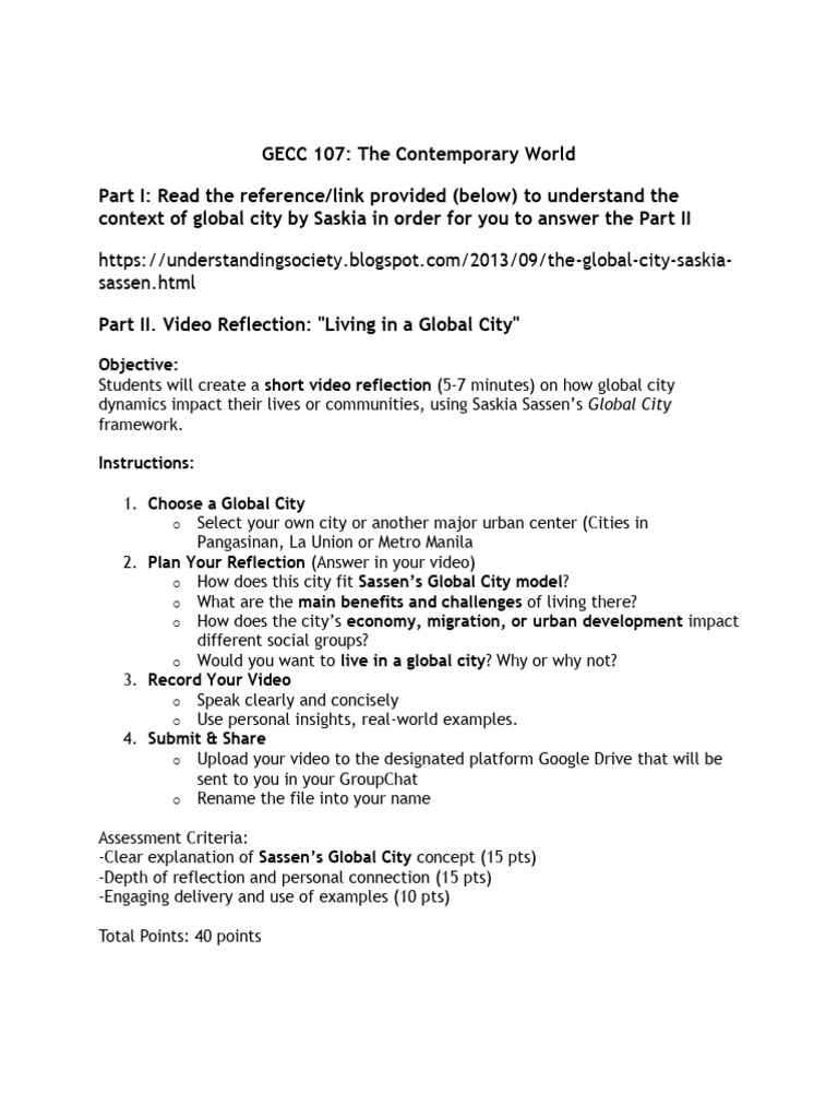The Global City Act Async. | PDF