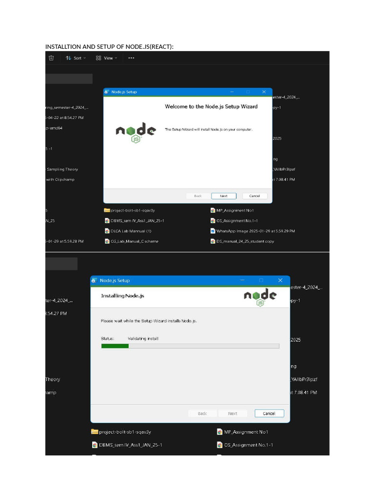 Installtion and Setup of Node | PDF