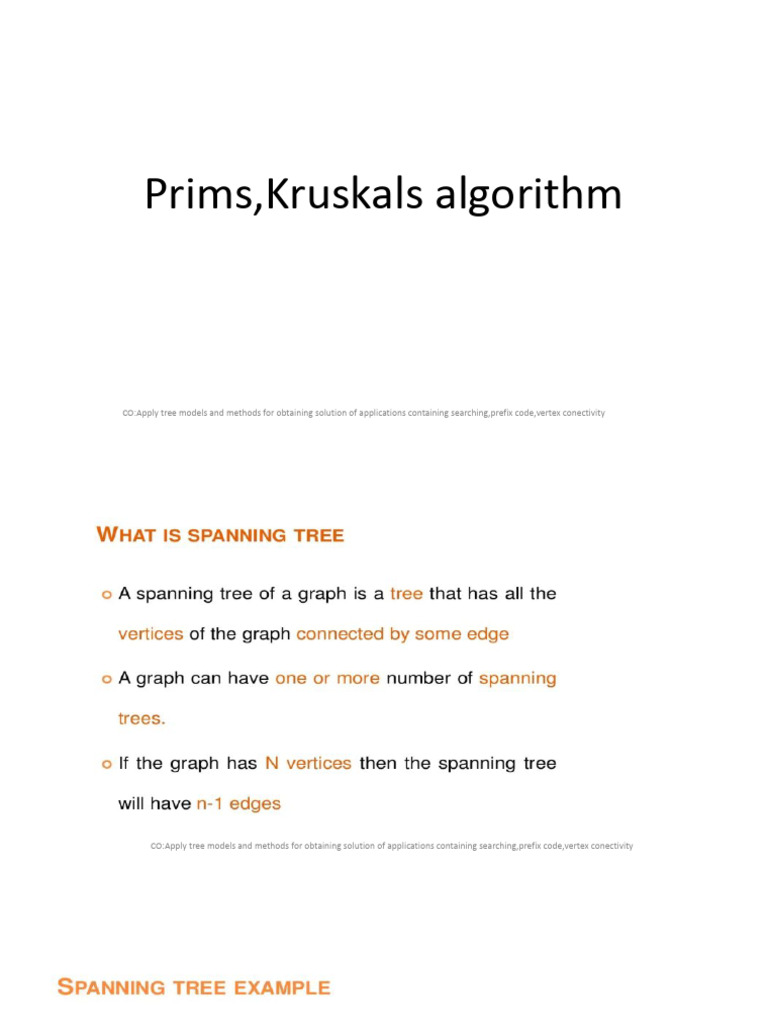 Unit 4-Prims Kruskals | PDF | Combinatorics | Mathematical Relations