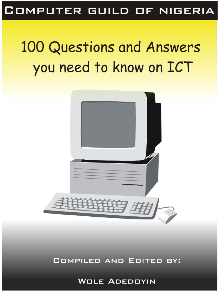 100 Questions and Answers You Need To Know On Ict | PDF | Personal ...