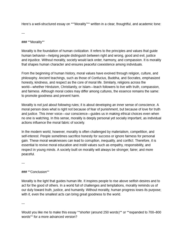 Morality Truth | PDF