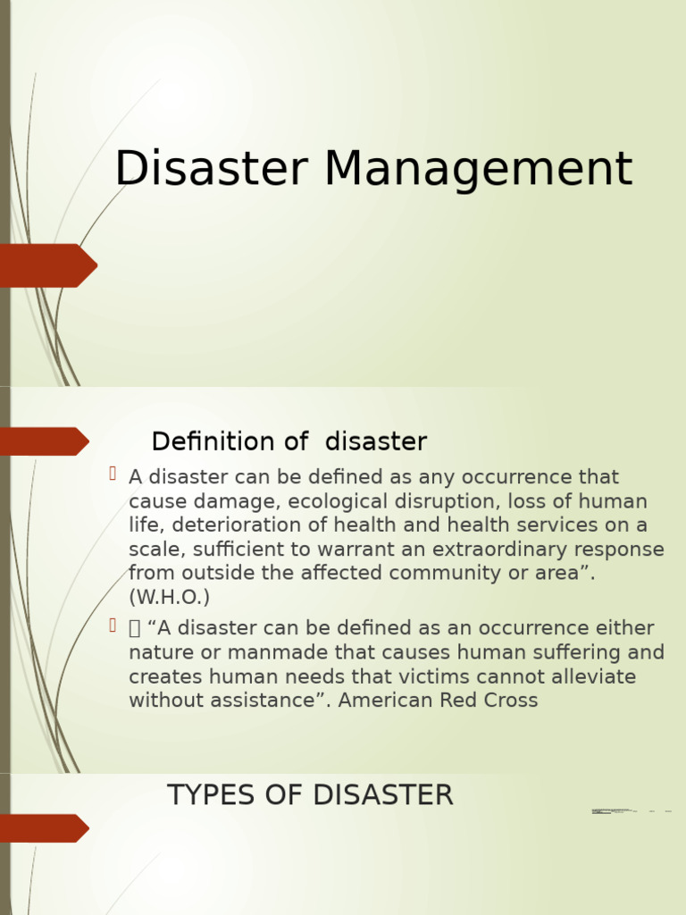 Comprehensive Guide to Disaster Management | PDF | Emergency Management ...