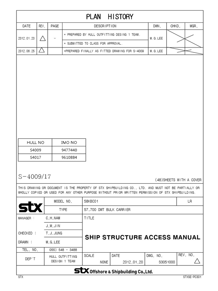 Ship Structure Access Manual Overview | PDF | Ladder | Ships