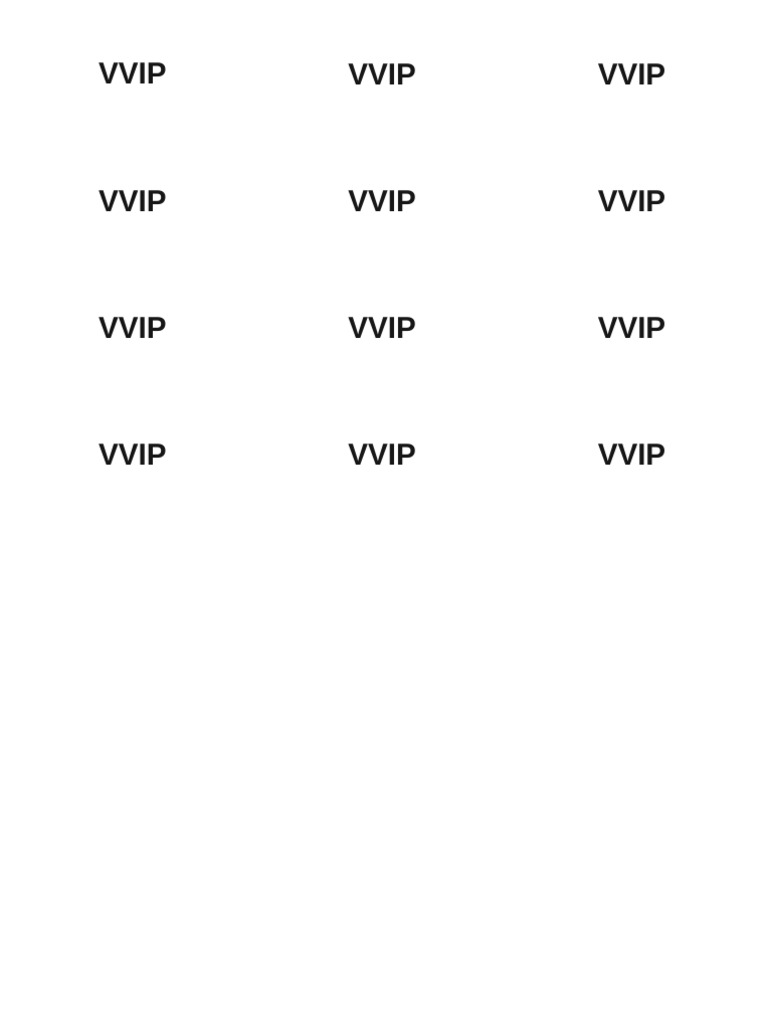 VVIP | PDF