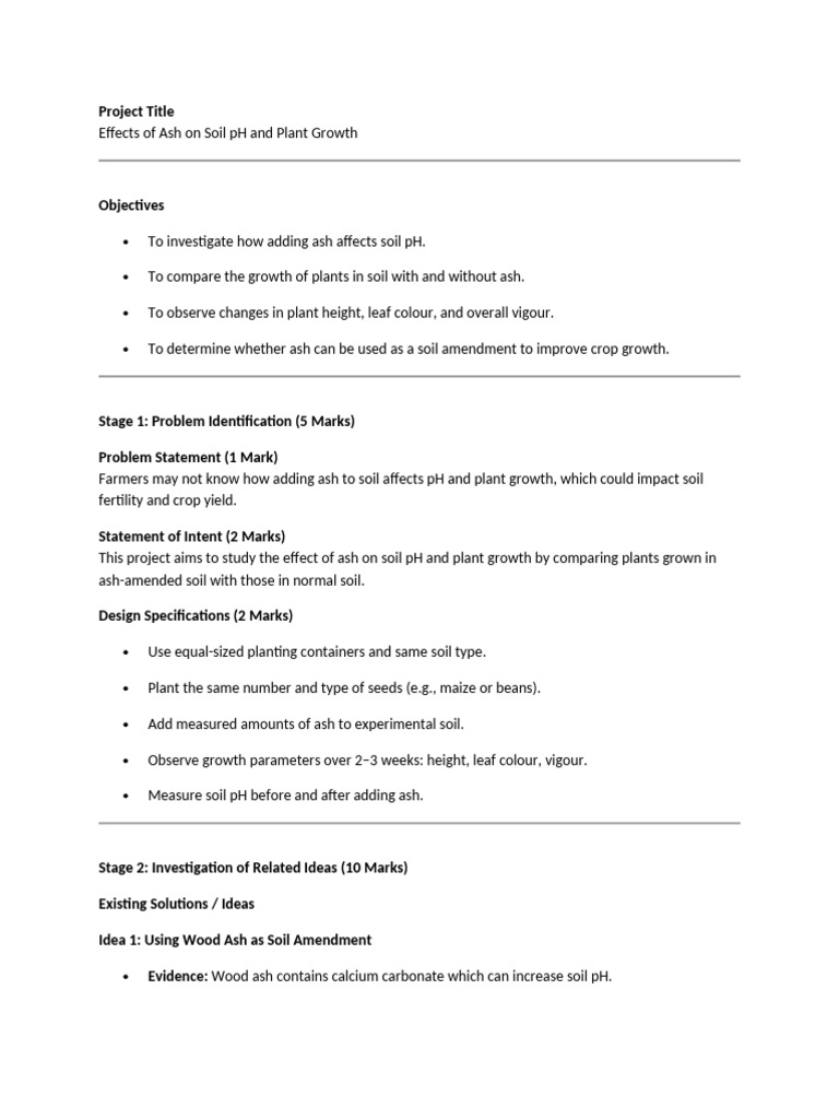 Effects of Ash On Soil PH and Plant Growth | PDF | Soil | Soil Fertility