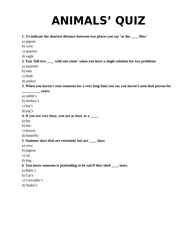 Interesting Quiz | PDF