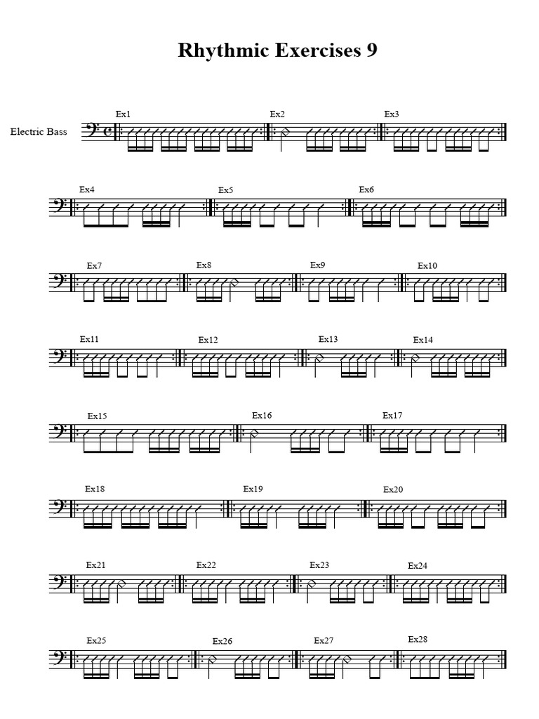 Rhythmic Exercises 10 | PDF