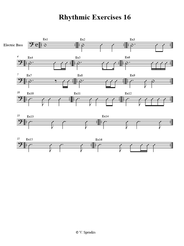 Rhythmic Exercises 17 | PDF
