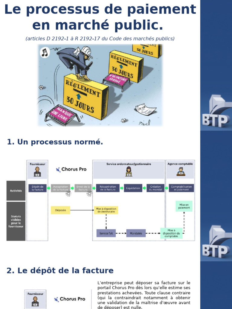 2025.06 - Processus Paiement en Marché Public | PDF | Facture