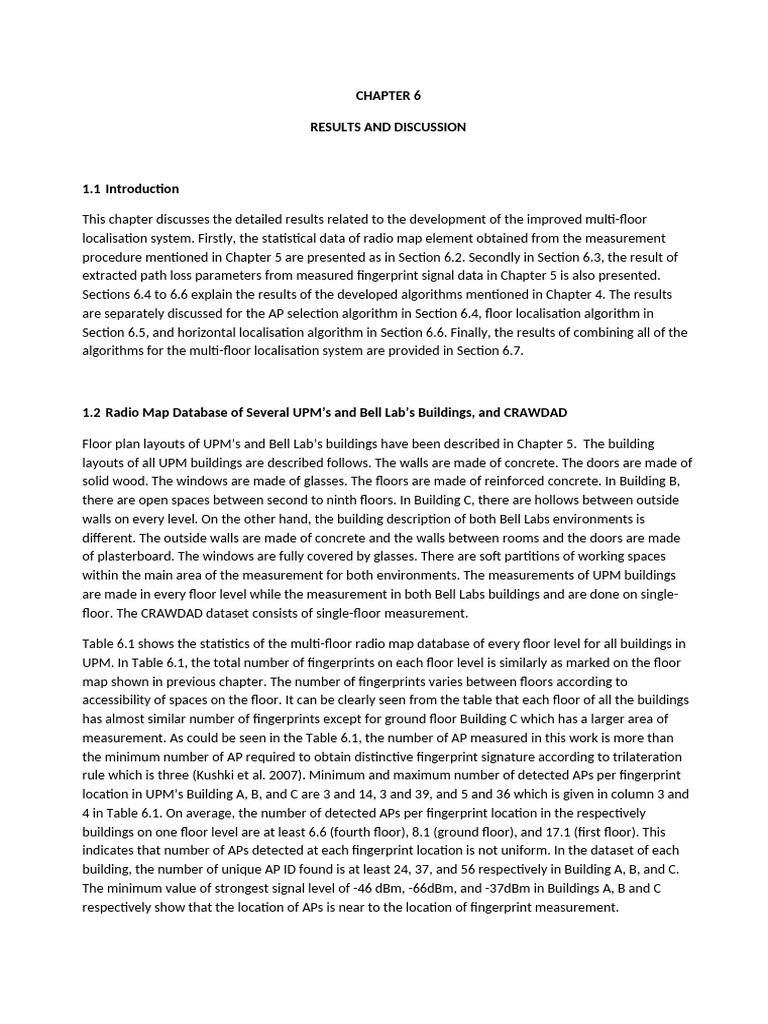 Chapter 6 Results and Discussion 30 Dec 2015 | PDF | Accuracy And ...