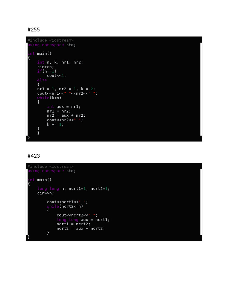 Using Namespace Int Int If Else: #Include | PDF