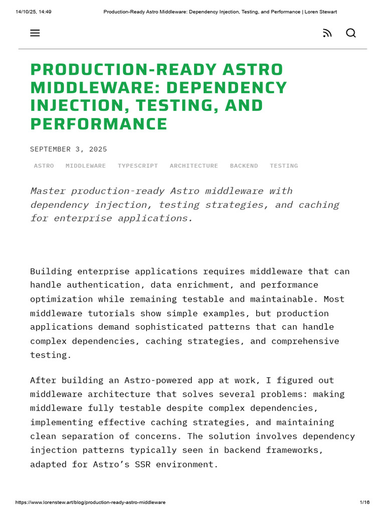 Production-Ready Astro Middleware Guide | PDF | Computer Engineering ...