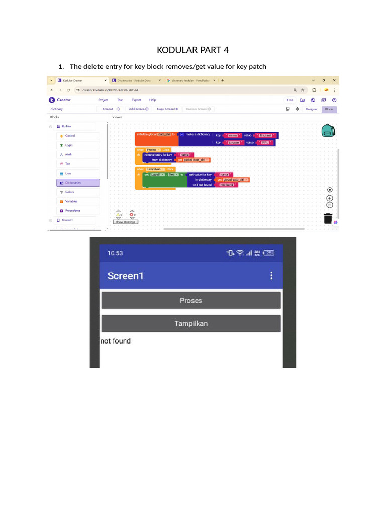 Kodular Part 4: Key Management & Color Procedures | PDF
