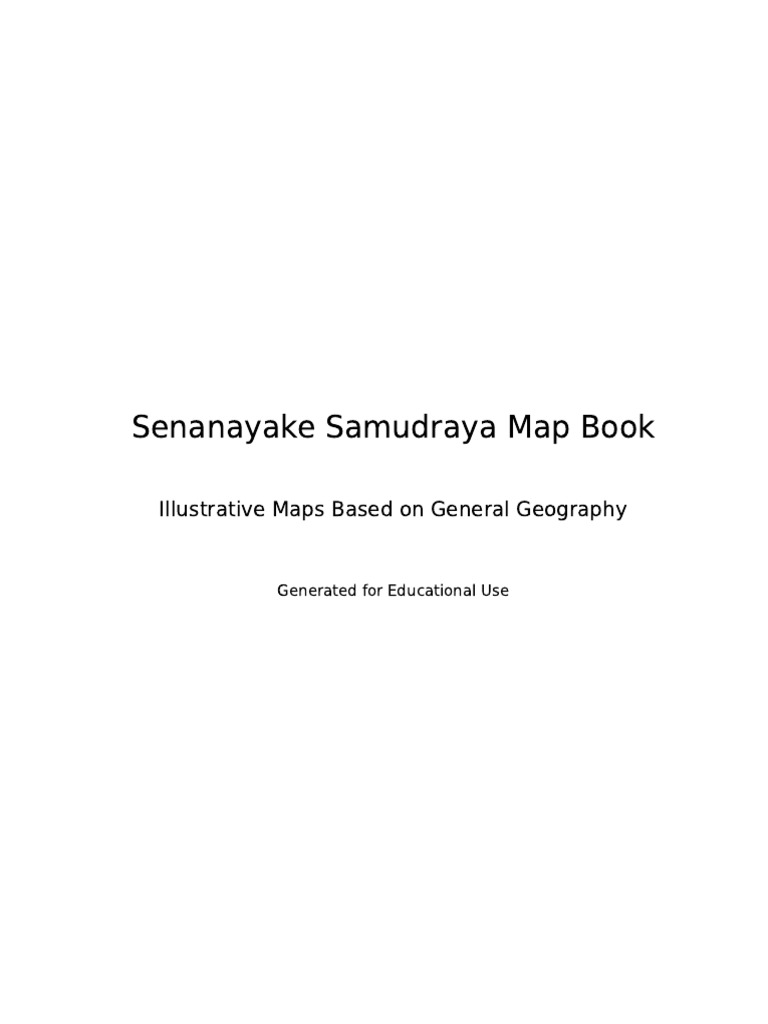 Senanayake Samudraya Map Overview | PDF | Dam | Water Management