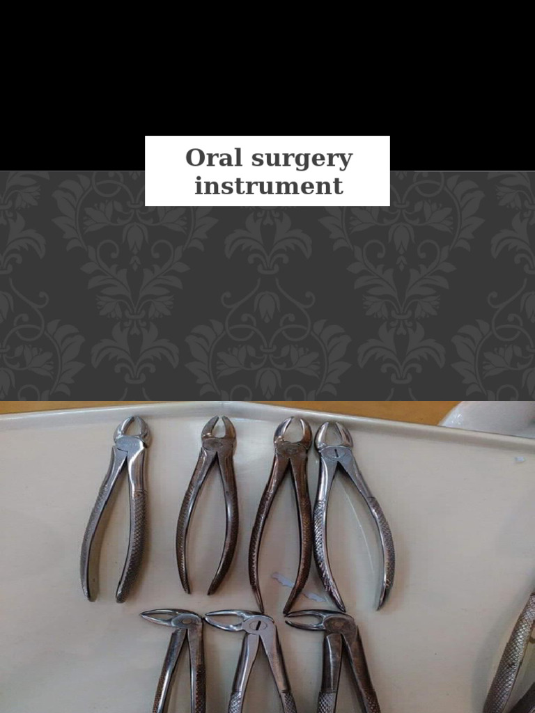 Oral Surgery Instruments | PDF