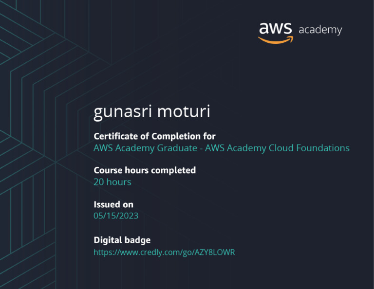 228R1A67A4 AWS Cloud Foundations | PDF