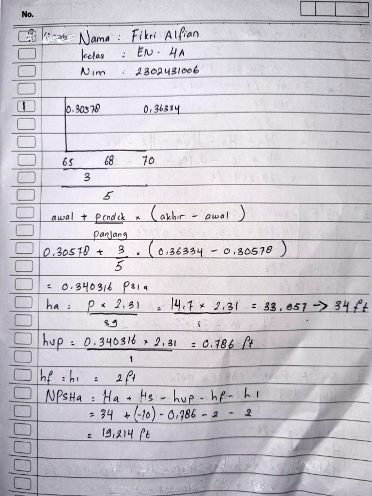 Tugas 10 Mesin Fluida - Fikri Alfian - EN-4A | PDF