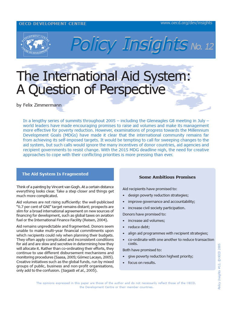 The International Aid System A Question of Perspective | PDF | Aids ...