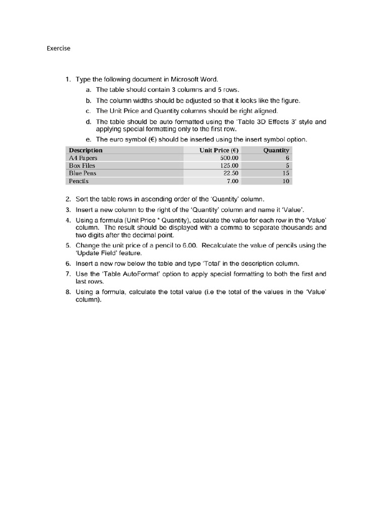 Exercise 5 | PDF