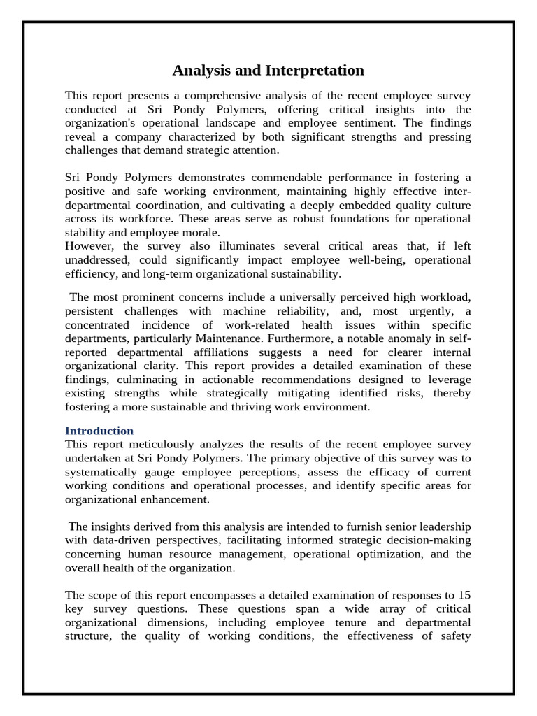 Analysis and Interpretation | PDF | Employment | Incentive