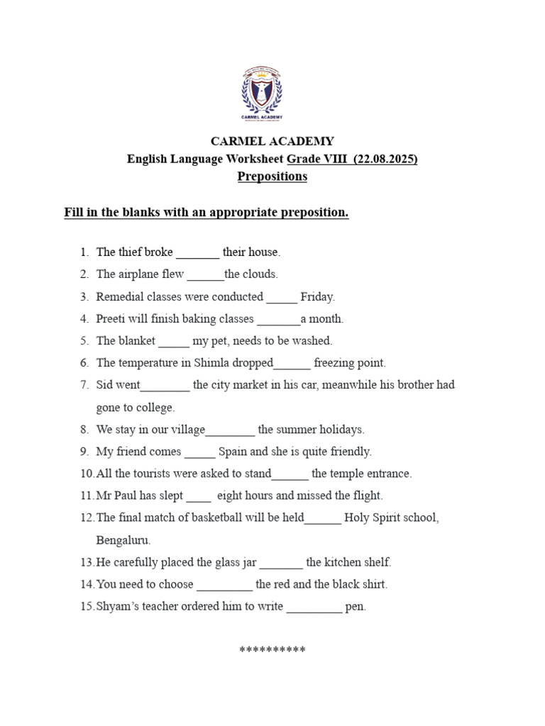 Grade 8 ENg 1 WS | PDF