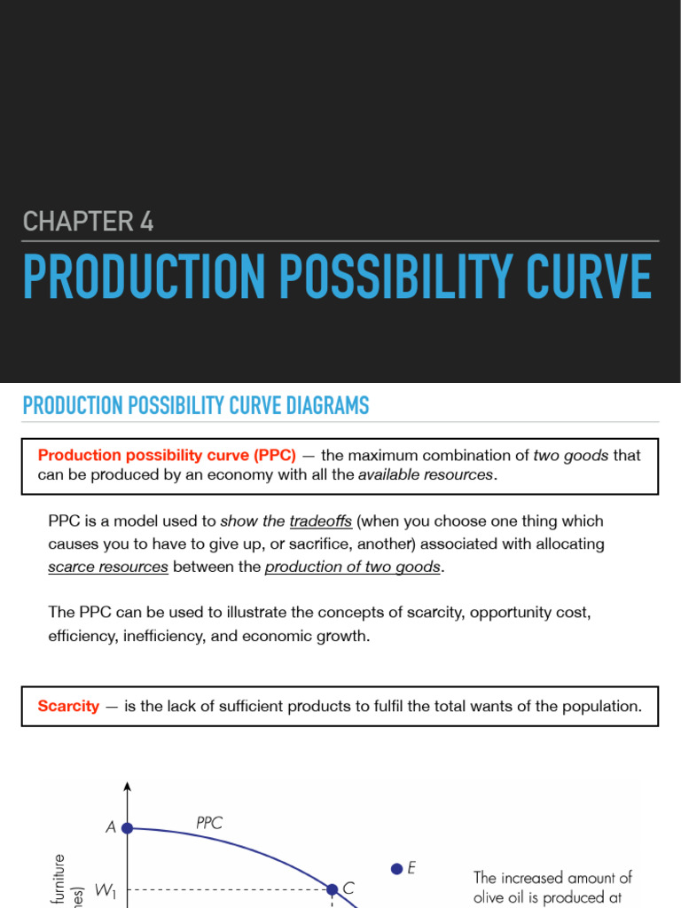 Powerpoint 4.1 - Production Possibility Curve | PDF | Opportunity Cost ...