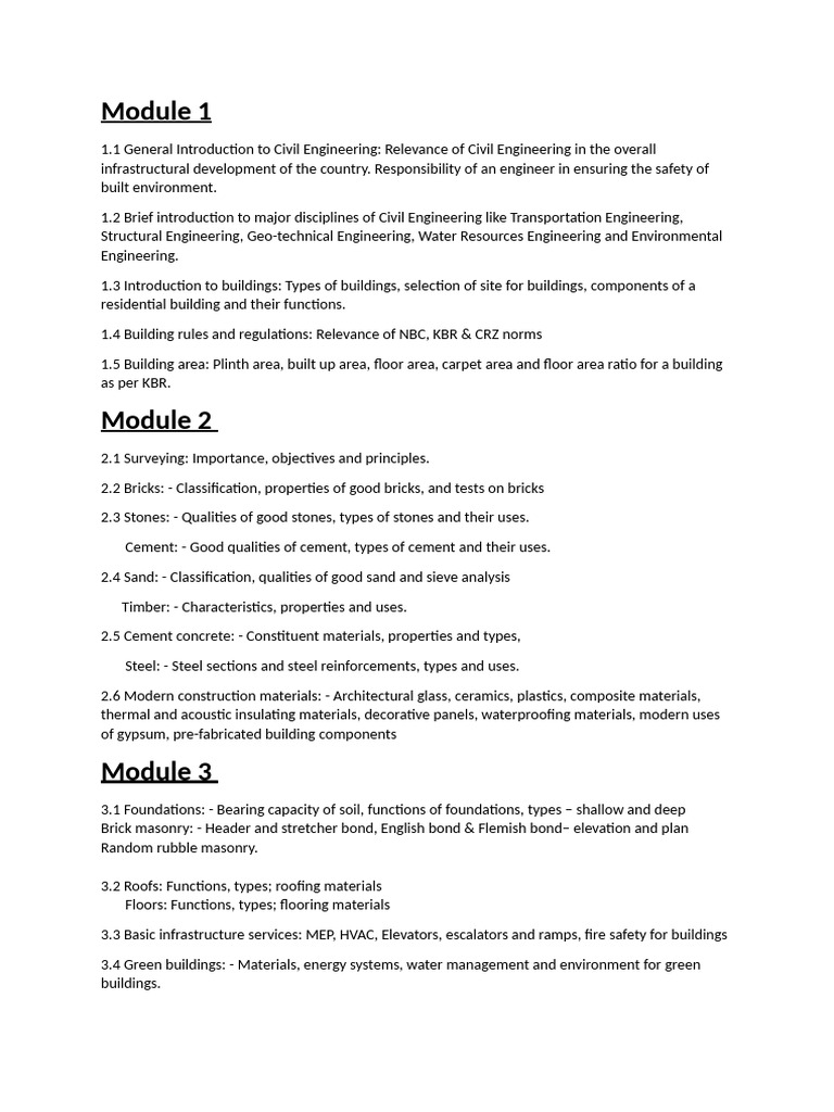 Comprehensive Civil Engineering Overview | PDF | Masonry | Engines