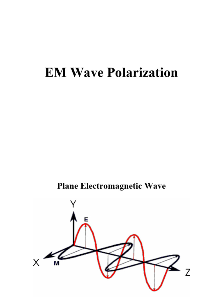 Understanding EM Wave Polarization | PDF | Polarization (Waves) | Waves
