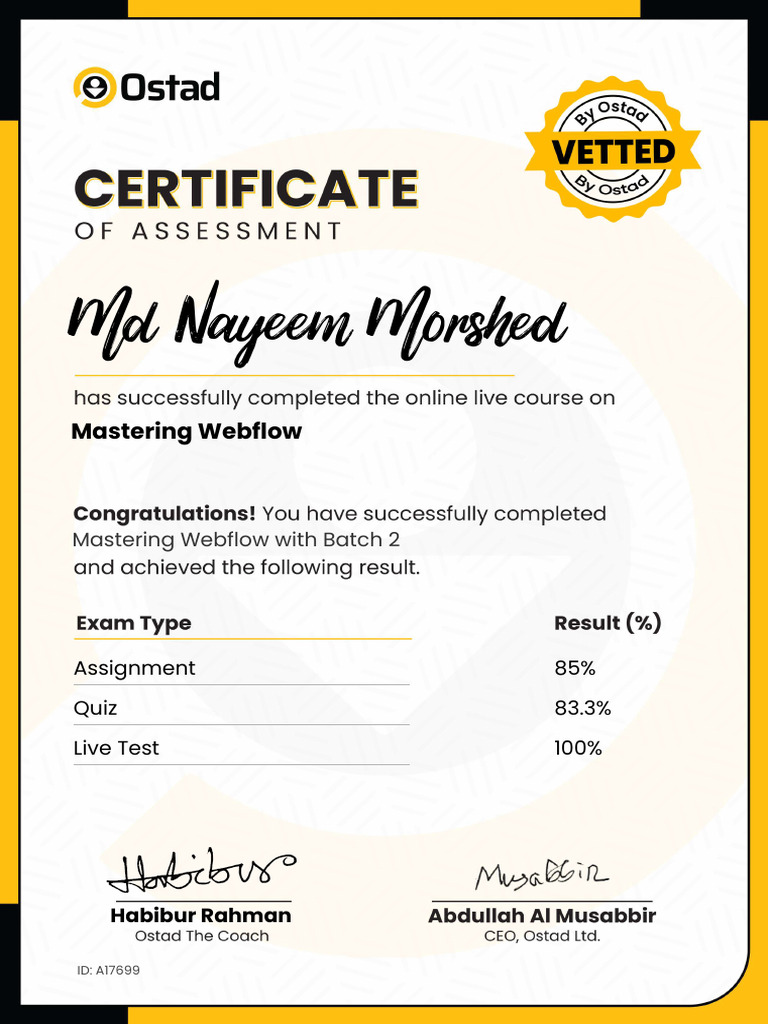 MD Nayeem Morshed-Webflow 2-A17699 | PDF