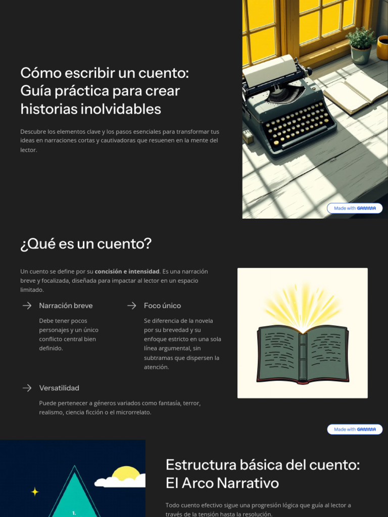 Guía para Escritura de Cuentos | PDF | Cuentos | Narración