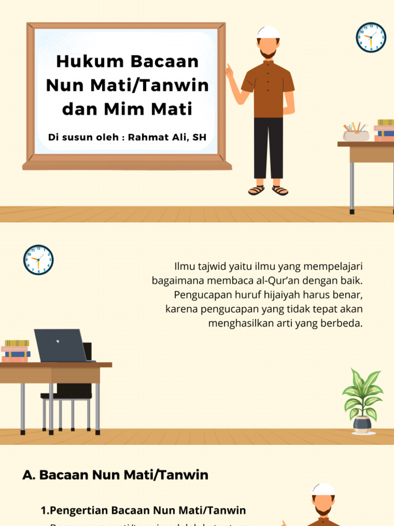 Materi 6 Hukum Bacaan Nun Mati Dan Mim Mati | PDF
