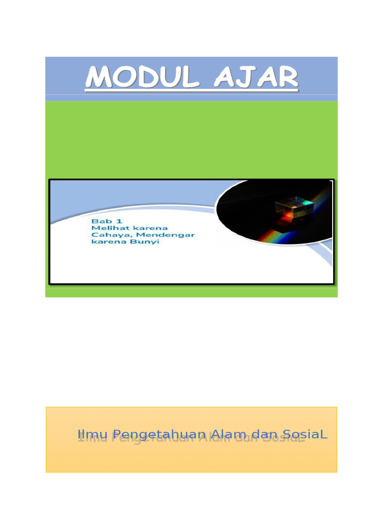 Modul IPA dan IPS Kelas V SDIT 2024 | PDF