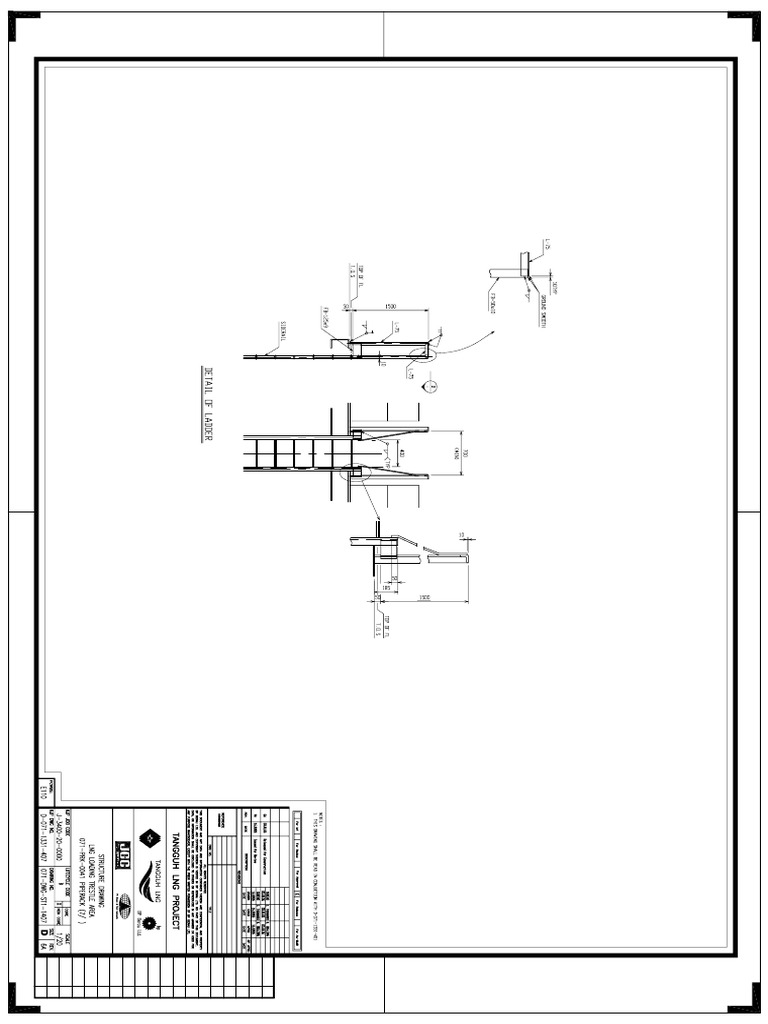 Structural Drawing LNG Loading Trestle Area 071-PRK-0041-Pip | PDF