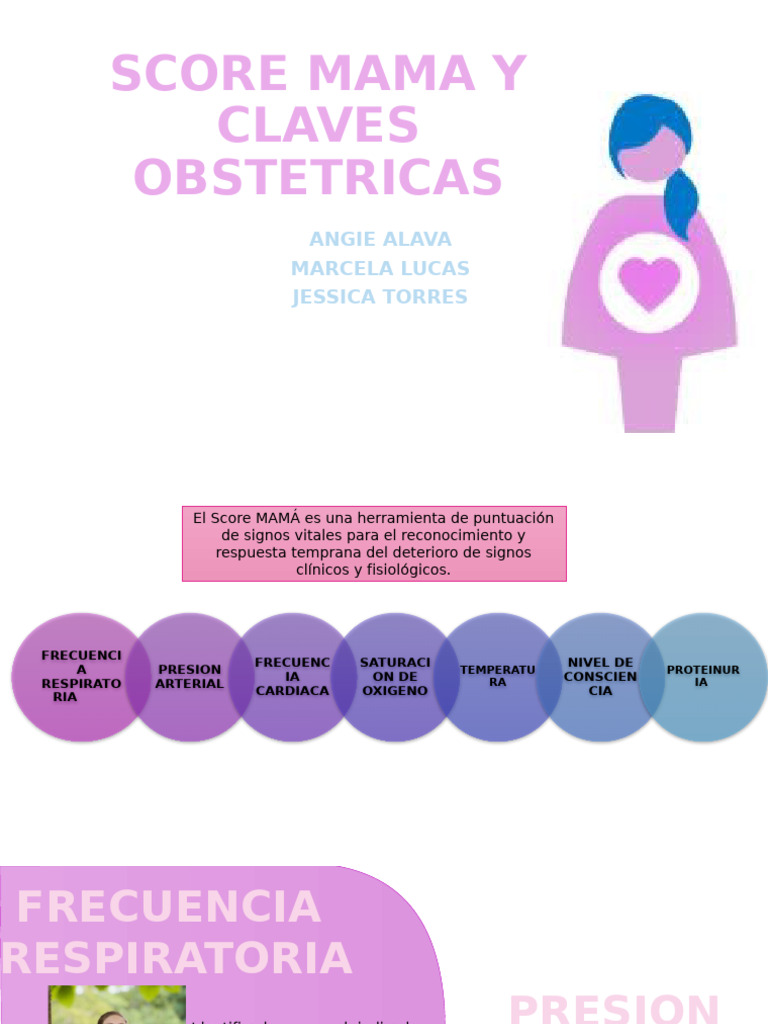 Score MAMÁ y Claves Obstétricas | PDF | Septicemia | Enfermedades y ...