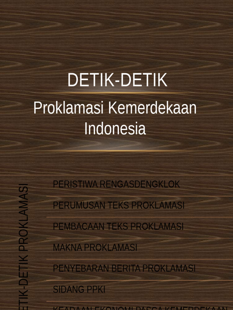 Detik Detik Proklamasi | PDF