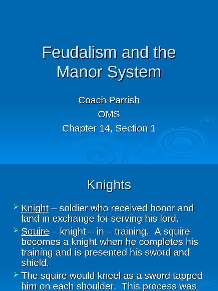 14.1 - Feudalism and The Manor System | PDF | Middle Ages | Serfdom