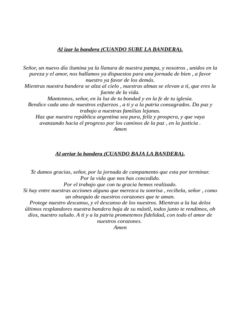 Saludos A La Bandera | PDF