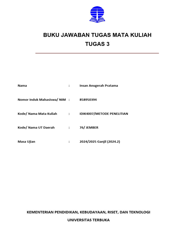 Tmk-3 Metode Penelitian | PDF