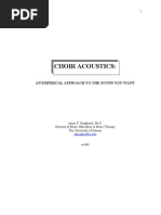 Positioning Your Choir | PDF | Singing | Choir